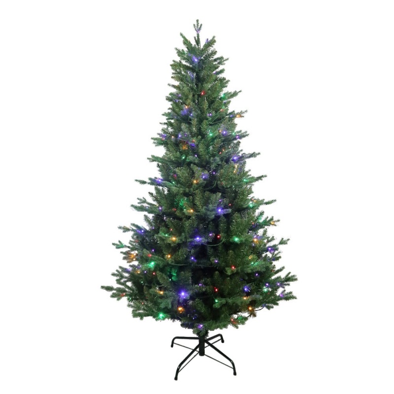 6' Pre-Lit Multicolor Led Jackson Pine Tree