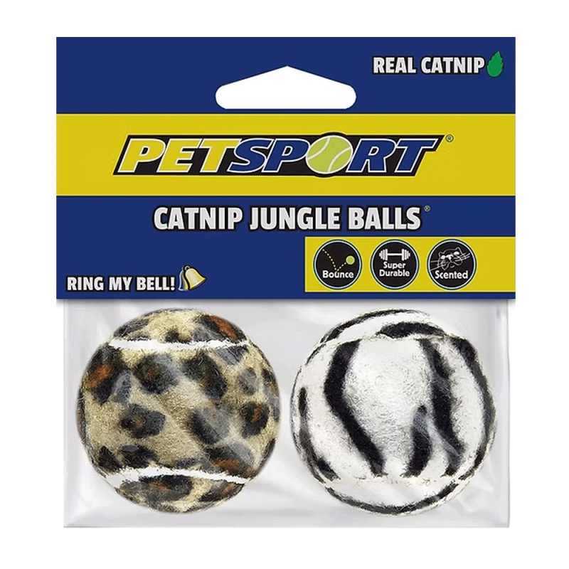 Petsport Catnip Jungle Balls 1.5" 2Pk