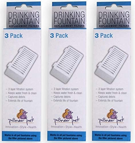 Buy Pioneer Pet 3 Pack Of T-Shaped Filter For Food, Water And Serene ...