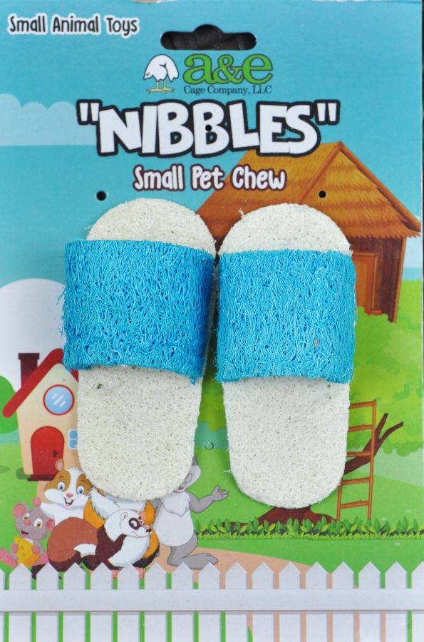 Buy Ae Cage Company Nibbles Sandals Loofah Chew Toy Online - Assorted ...