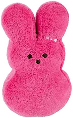Peeps Plush Bunny Squeaky Toy (Pink)