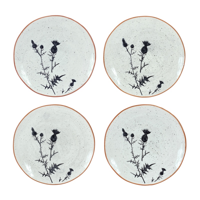 Ceramic Plate Set of 4, 8 Inch Diameter, New Arrival Tableware