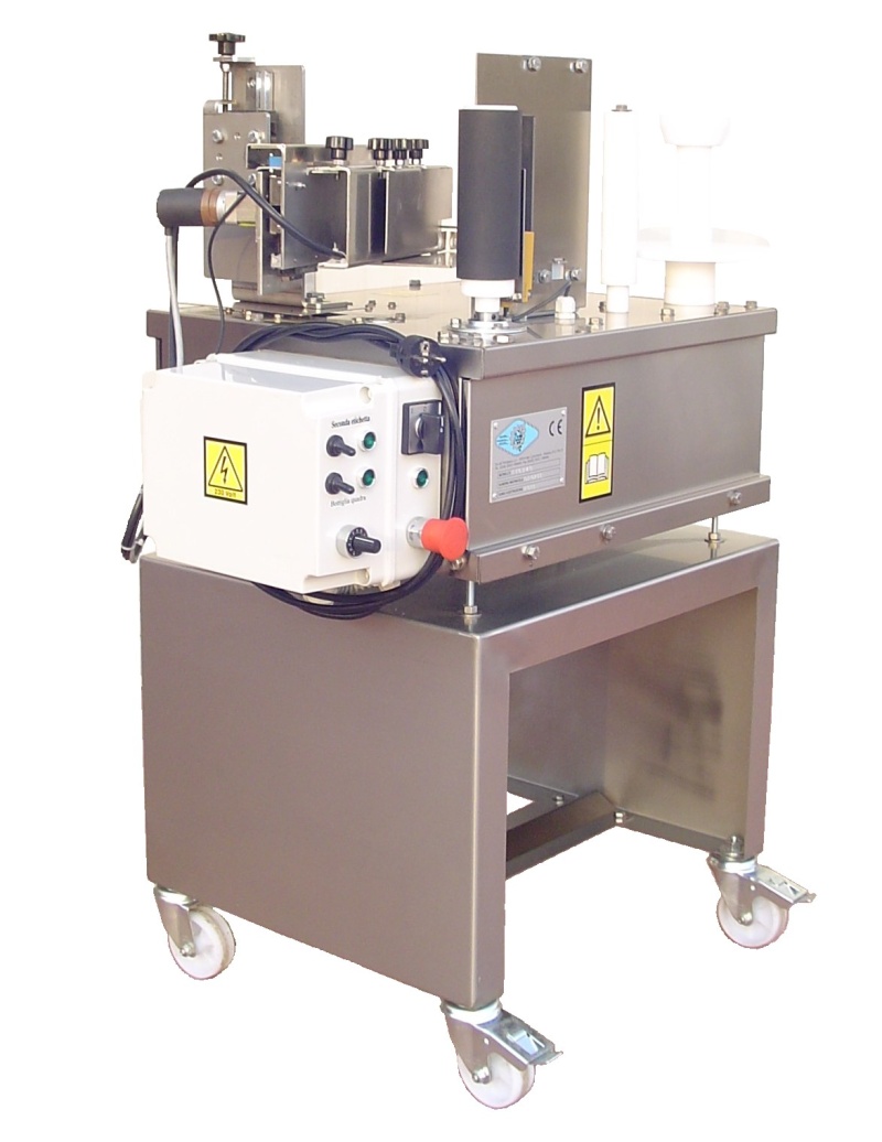 Mep Bottle Labeling Machine | Etc240 | Stainless Rolling Base | 110v