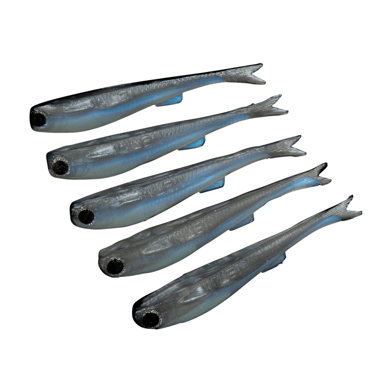 Nlbn 4” Mini Mullet Soft Plastic Bait (5-Pack)
