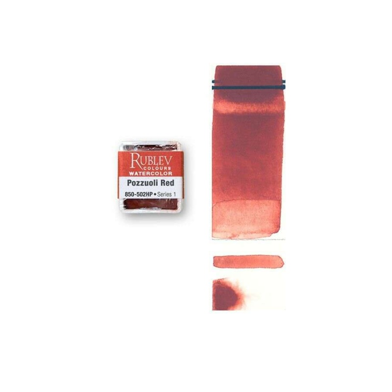 Natural Pigments Pozzuoli Red (Half Pan) - Single Pigment: Red Ochre ...