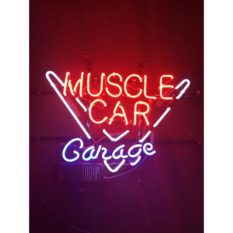 Buy Muscle Car Garage Neon Bar Sign Online - Janeonco