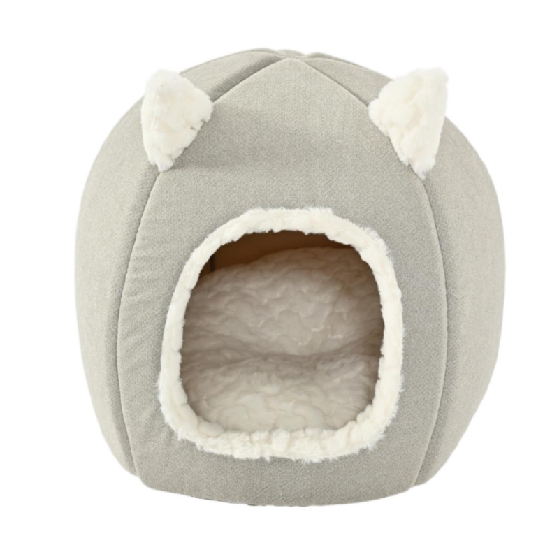 Max & Marlow Cat Dome W/ Ears White, 1Ea