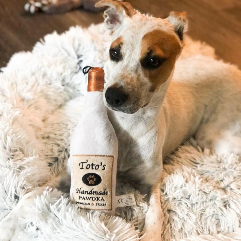 H&K Power Plush Dog Toto's Pawdka Small Squeak Crinkle