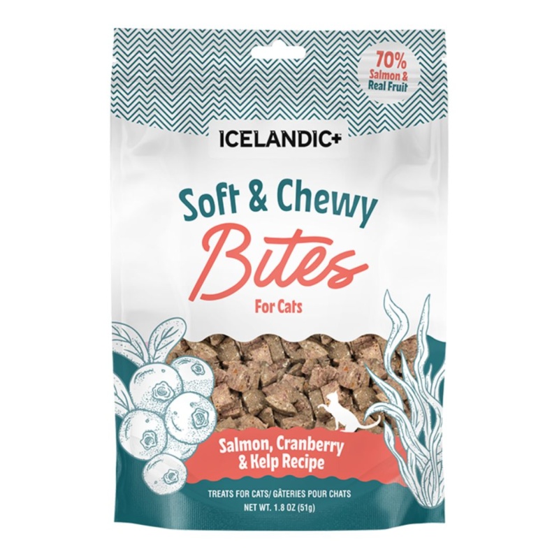 Icelandic Cat Salmon & Cranberry Soft & Chewy Bites 1.8Oz