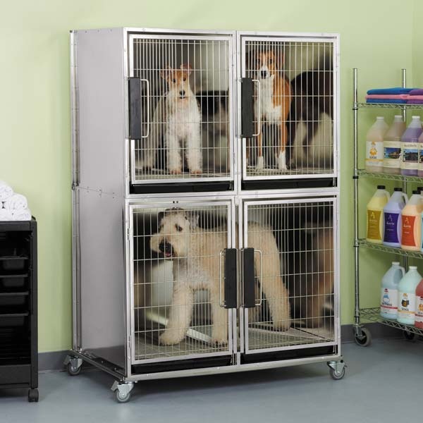 Proselect Modular Dog Kennel Cages Stainless Steel
