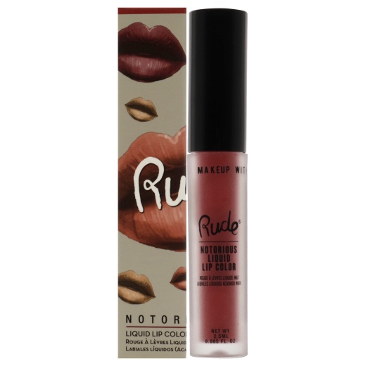 Notorious Liquid Lip Color - Radical Red By Rude Cosmetics For Women ...