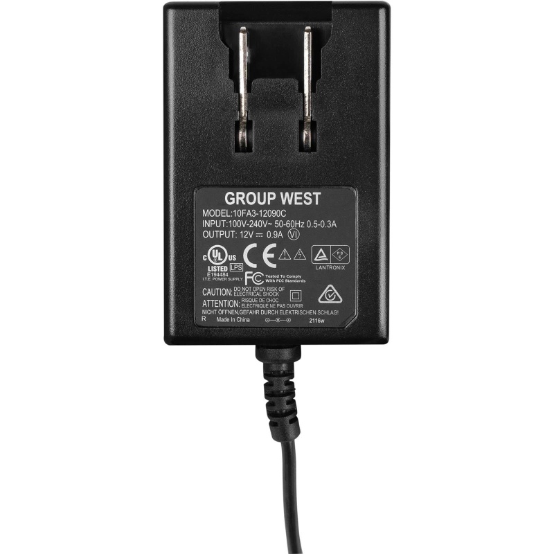 12v 900ma Dc Power Supply Ac Adapter With 2 1 X 5 5mm Tip Positive Plug