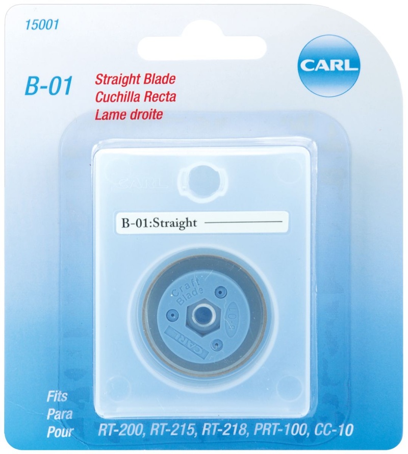 Carl Professional Rotary Trimmer Replacement Blade Straight (Pack Of 2)