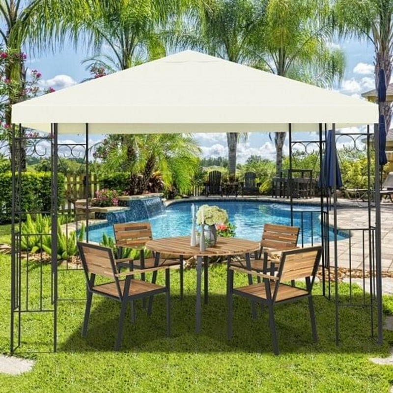 10 X 10 Feet Patio Gazebo Canopy Tent Garden Shelter by Smith Distributors