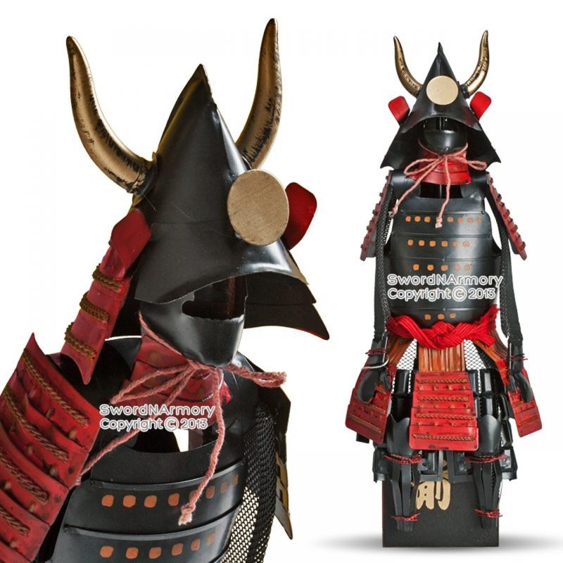 15.5" High Kuroda Clan Shogun Japanese Samurai Armor Miniature Statue