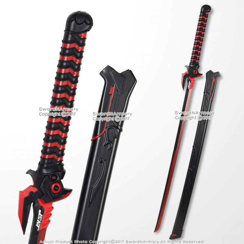 Overwatch Genji Evil Ghost Sword With Scab Ow Oni Skin Sword Foam Anime ...
