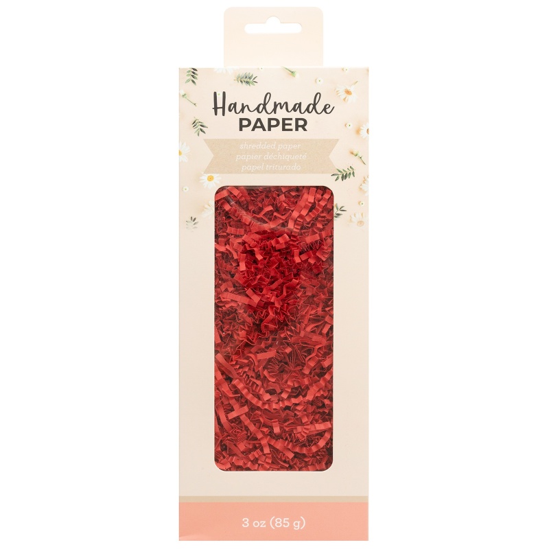 American Crafts Handmade Paper Shredded Paper 1Lb