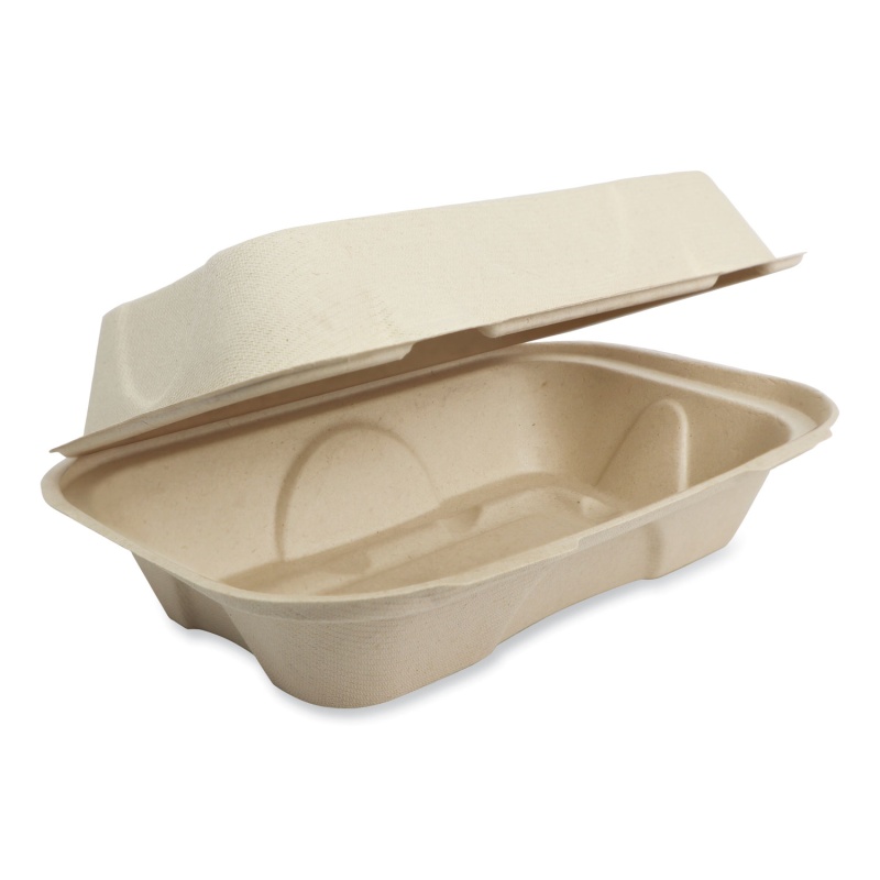 World Centric Fiber Hinged Hoagie Boxes | Eco-Friendly Takeout Containers