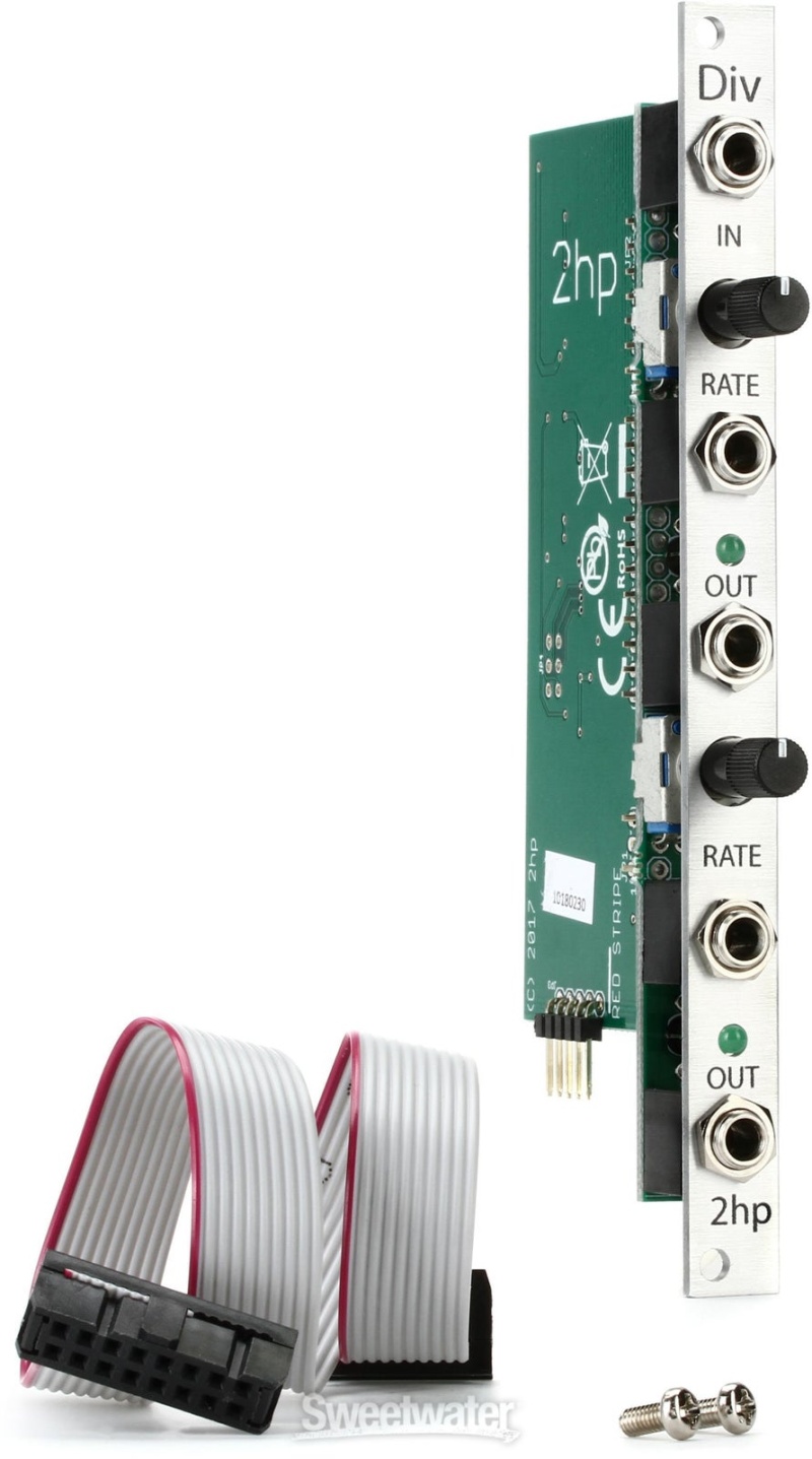 2Hp Div Eurorack Clock Divider Module - Silver