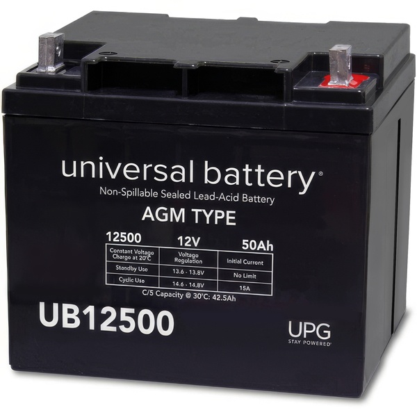 12 Volt - 50 Ah - Ub12500 - AGM Battery