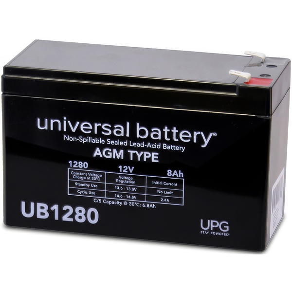 12 Volt - 8 Ah - Ub1280 - AGM Battery