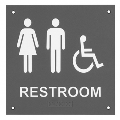 Buy Rockwood Bf689 Dual Restroom Sign Online - High-Quality Bathroom Sign