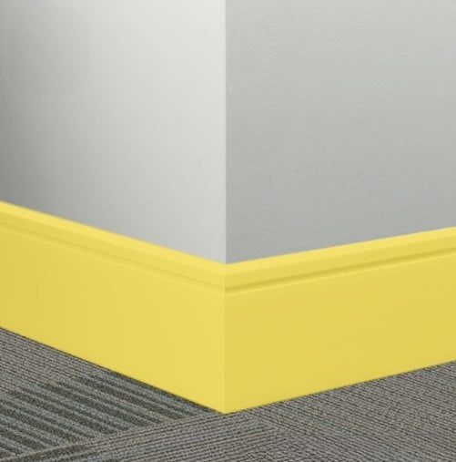 Johnsonite Canary Rubber Millwork Contoured Wall Base - 8" X 96" X 1/4 ...