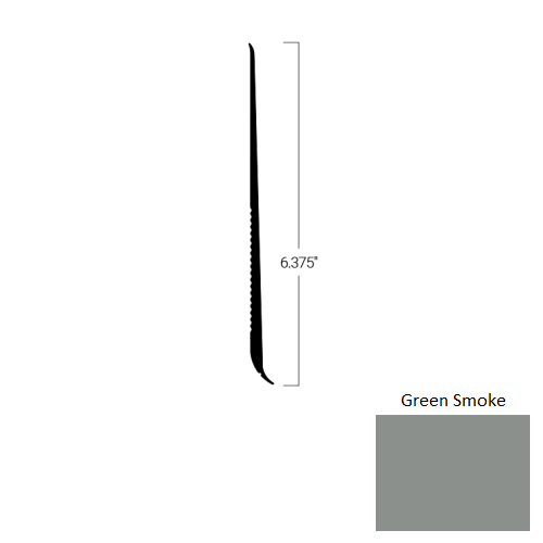 Johnsonite Green Smoke Rubber Tightlock Resilient Rubber Base - 6 3/8 ...