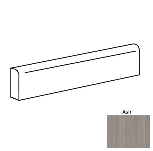 Neostile 2.0 Ash Porcelain Floor & Wall Trim - 3" X 12" Bullnose - Matte