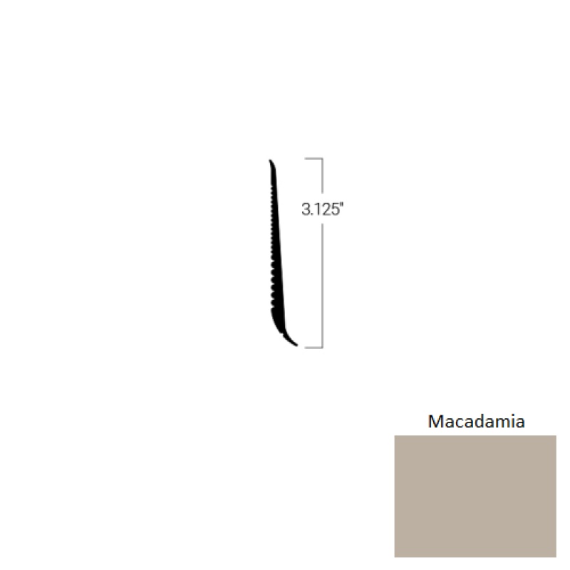 Johnsonite Macadamia Rubber Tightlock Resilient Rubber Base - 3 1/8" X ...