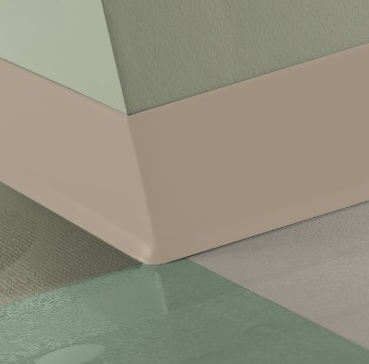 Johnsonite Beige Vinyl Traditional Wall Base - 4" X 48" X 1/8" Toe ...