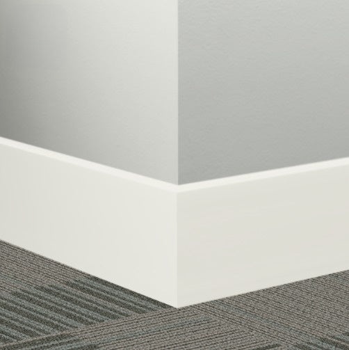 Johnsonite Icicle Rubber Millwork Contoured Wall Base - 4 1/2" X 96" X ...