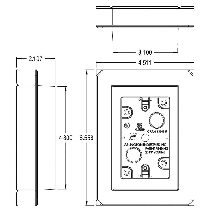 Arlington Weatherproof Fs Outlet Box