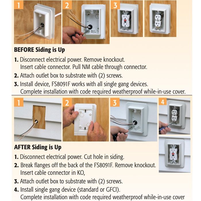 Arlington Weatherproof Fs Outlet Box