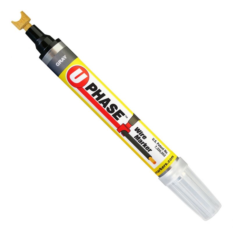 Buy U-Phase Permanent Wire Marker - Gray Online