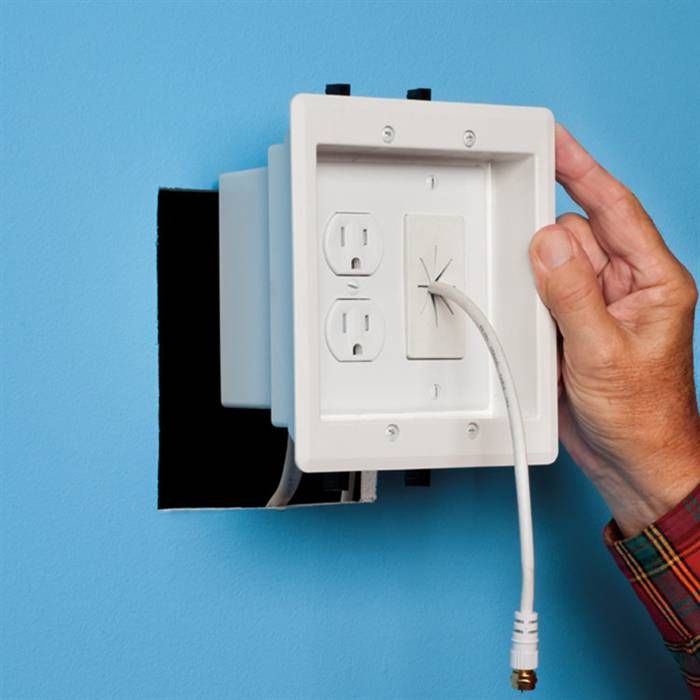 Arlington Two-Gang Power/Low-Voltage Tv Bridge Ii Kit