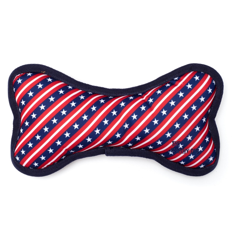 Bias Stars And Stripes Bone Toy - Durable & Engaging Dog Toy