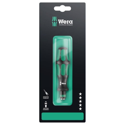 Wera Kraftform Bitholding Screwdriver Handle with Rapidaptor Quick ...