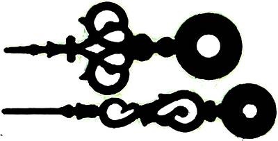 Buy 29Mm Black Serpentine Push-On Hands for Quartz Carriage Clock ...