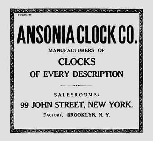 Buy Ansonia Clock Company Paper Label Online - Antique Clock Label ...