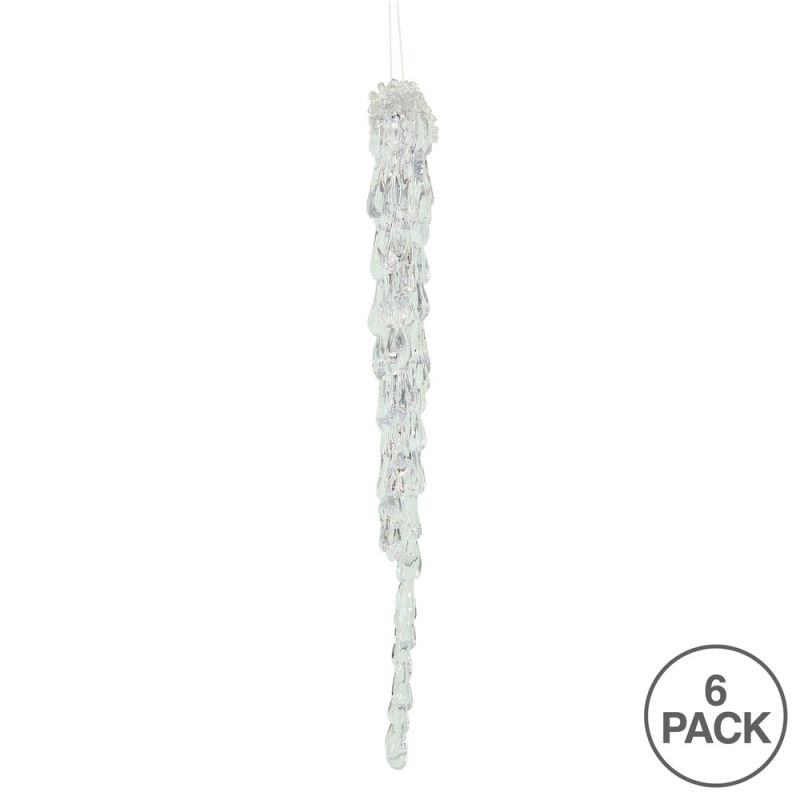 12" Clear Acrylic Icicle 6/Box