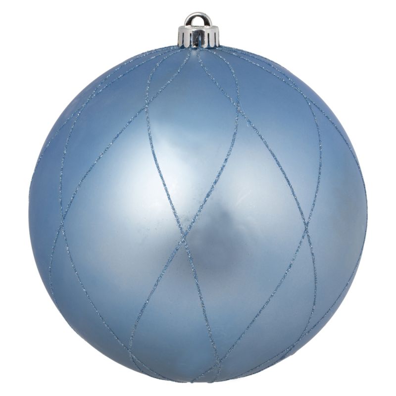 Buy 8" Periwinkle Matte Glitter Swirl Ball Online - Add Whimsy to Your ...