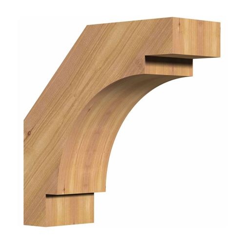 Restorers Rustic Merced Brace - Unfinished Rustic Wood Bracket for ...