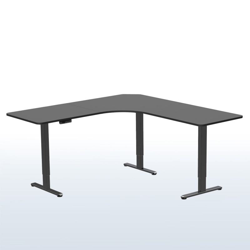 Buy Electric Curved Corner Desk Online with 4 Memory Settings - VIVO