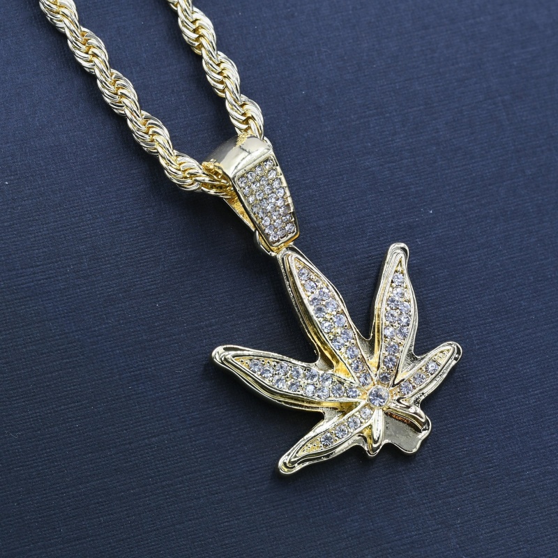 Buy Marijuana Leaf Chain And Charm Online - Hip Hop Jewelry