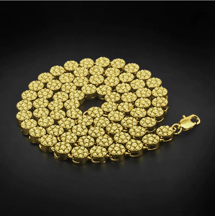 Buy Treasure 1 Row Flower Chain 30" Canary Online - Watches International