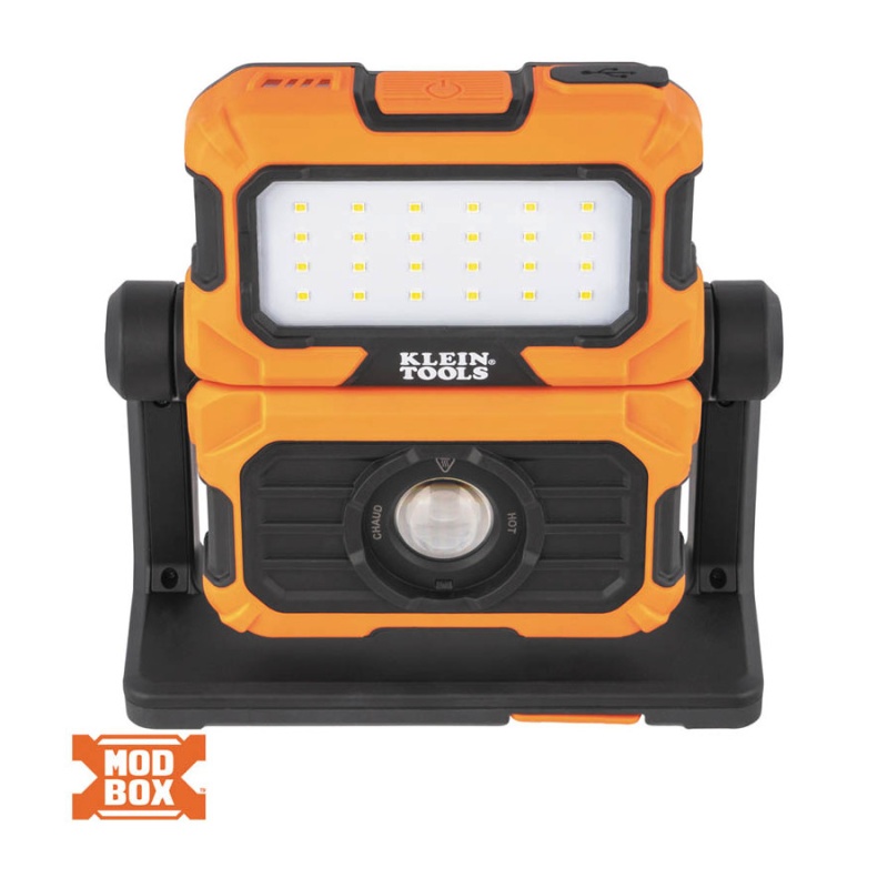 Klein Tools 56417 Led Work Light, Dual Beam, Rechargeable, Ip65, Modbox ...
